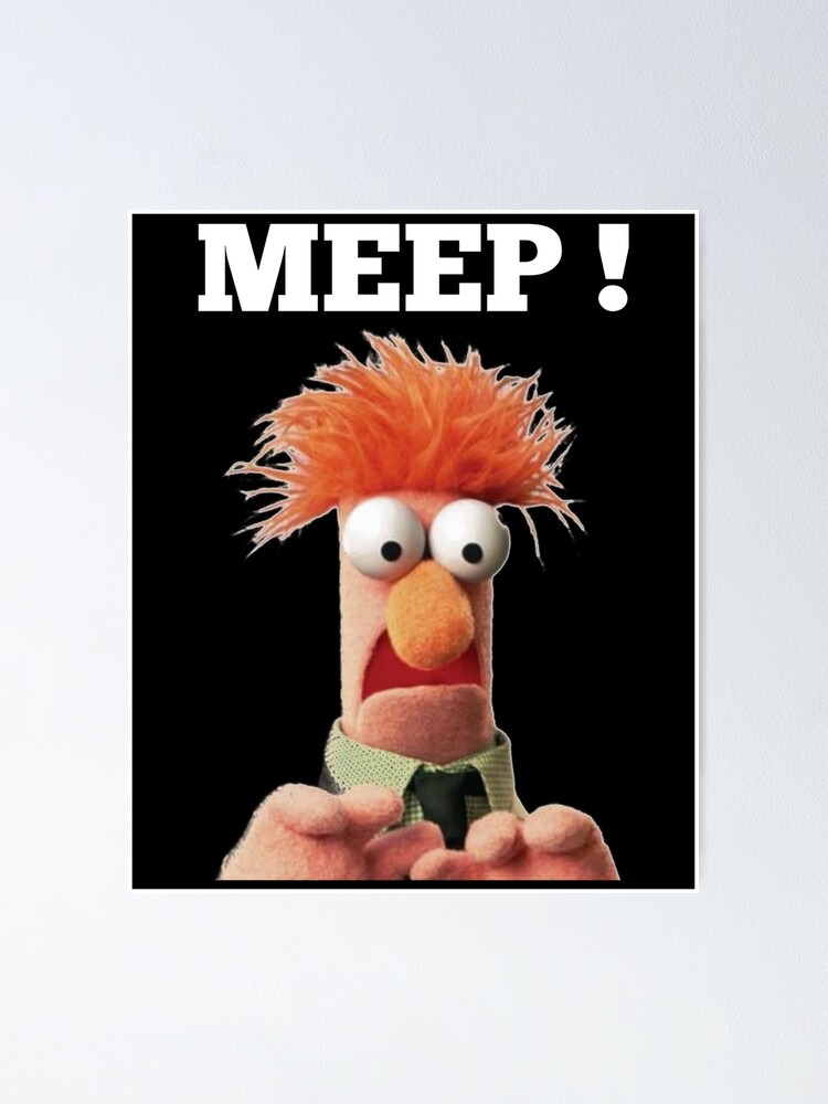 "Meep beaker meep beaker " Poster for Sale by ADLERART2023 | Redbubble