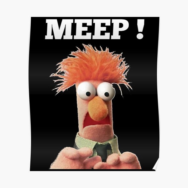 "Meep beaker meep beaker " Poster for Sale by ADLERART2023 | Redbubble