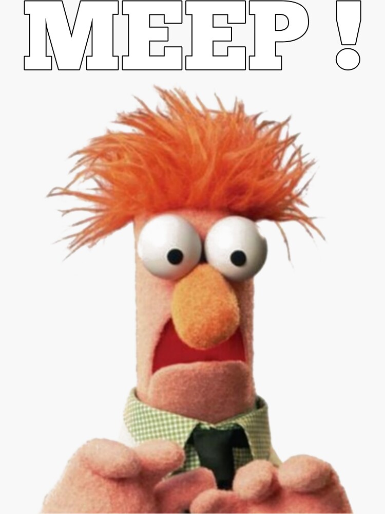 "Meep beaker meep beaker " Sticker for Sale by ADLERART2023 | Redbubble