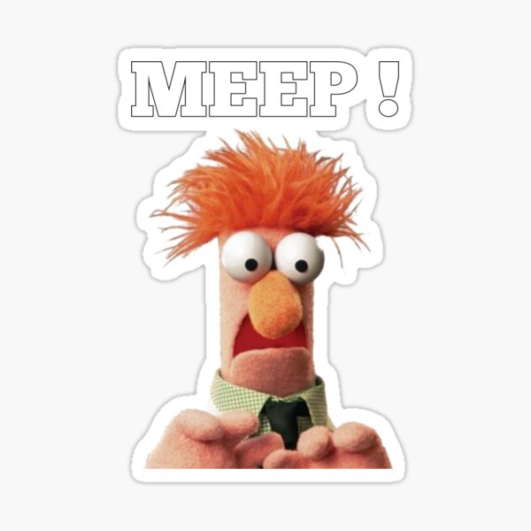 "Meep beaker meep beaker " Sticker for Sale by ADLERART2023 | Redbubble