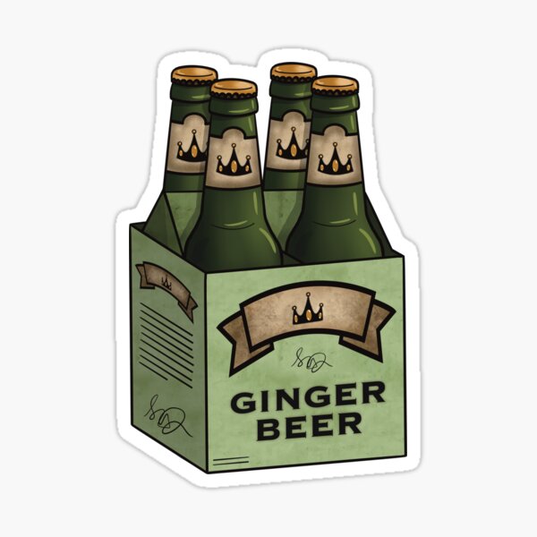 "Ginger Beer" Sticker for Sale by honeybeepaper | Redbubble