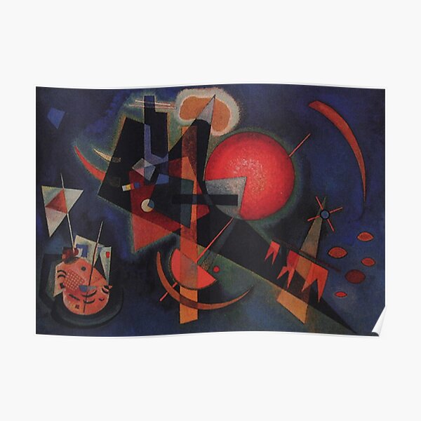 "Kandinsky In Blue - Abstract Art" Poster for Sale by tomorrowsart ...