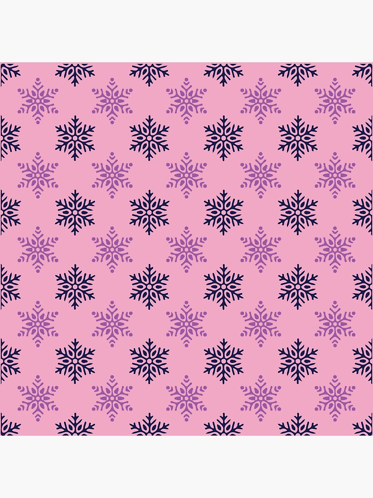 "Snow flakes in purple color" Sticker for Sale by PatternsMart | Redbubble