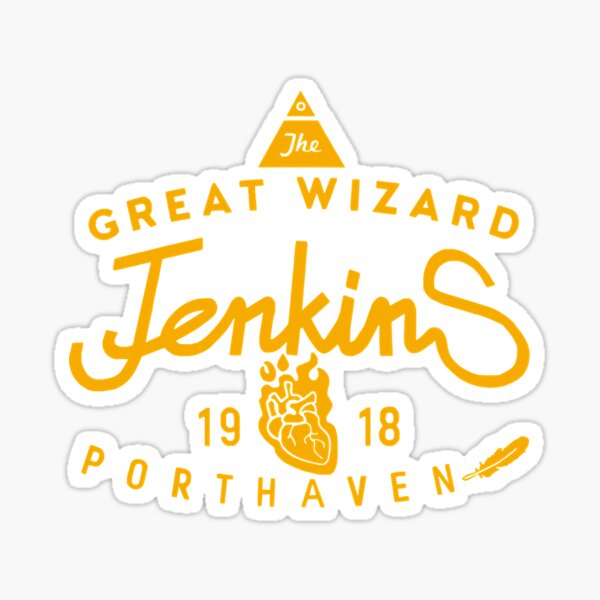 "The-Great-Wizard-Jenkins-1918-Porthaven" Sticker for Sale by ...