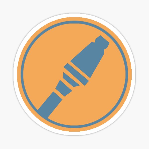 "TF2 BLU Soldier Emblem" Sticker for Sale by psychlych | Redbubble