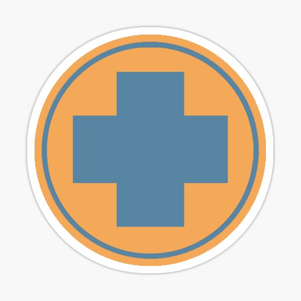 "TF2 BLU Medic Emblem" Sticker for Sale by psychlych | Redbubble
