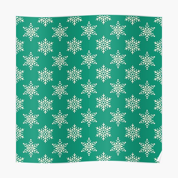 "Snow Flakes" Poster for Sale by PatternsMart | Redbubble
