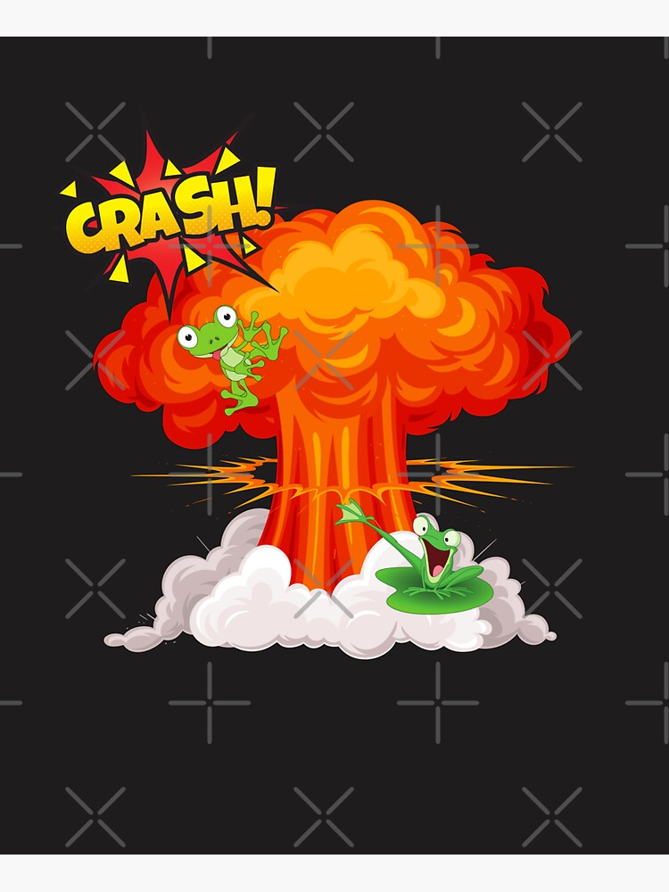"The Frog Explosion" Sticker for Sale by GorLorLar | Redbubble