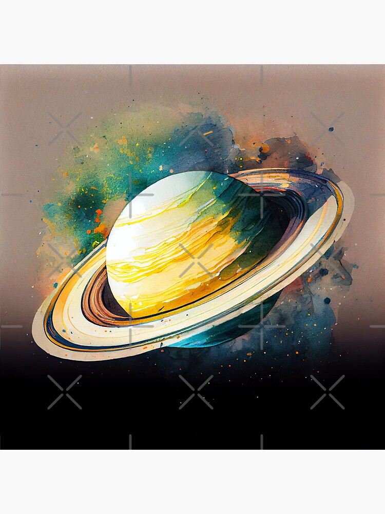 "Saturn" Sticker for Sale by Red-Alien | Redbubble