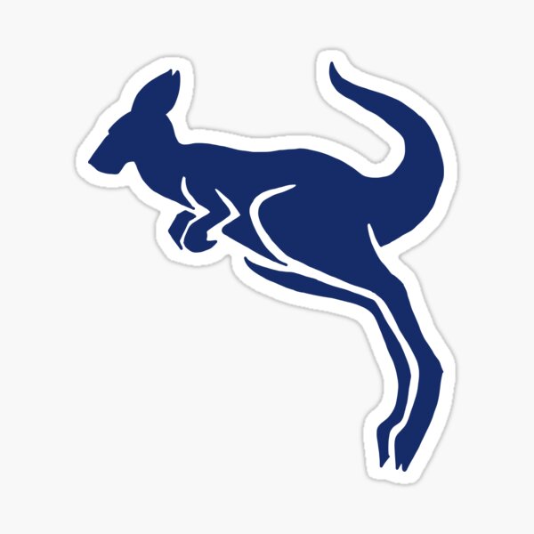 "University of Akron Zippy Kangaroo" Sticker for Sale by nicfrances ...