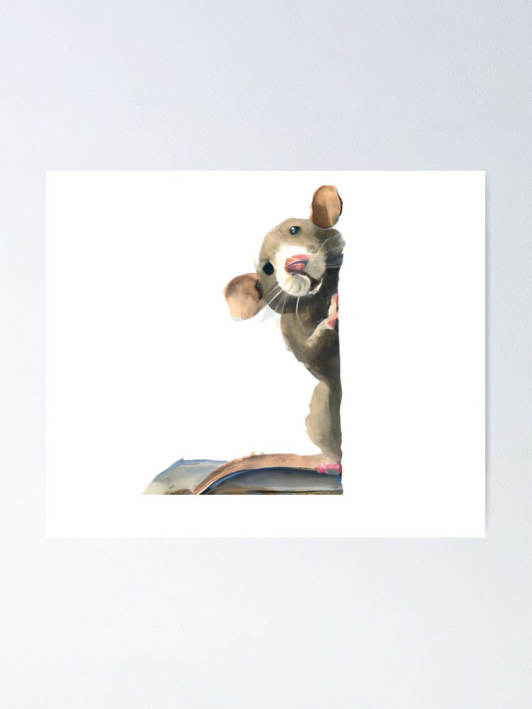 "Peeking mouse, peeking watercolor pet, mouse design, pet, pets, paw ...