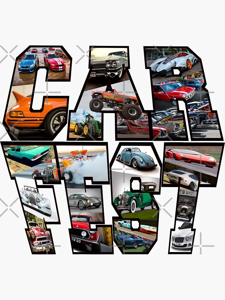 "Car Fest -All Profits to Charity-" Sticker for Sale by loganferret ...