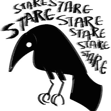 "stare raven" Sticker for Sale by sealbatross | Redbubble