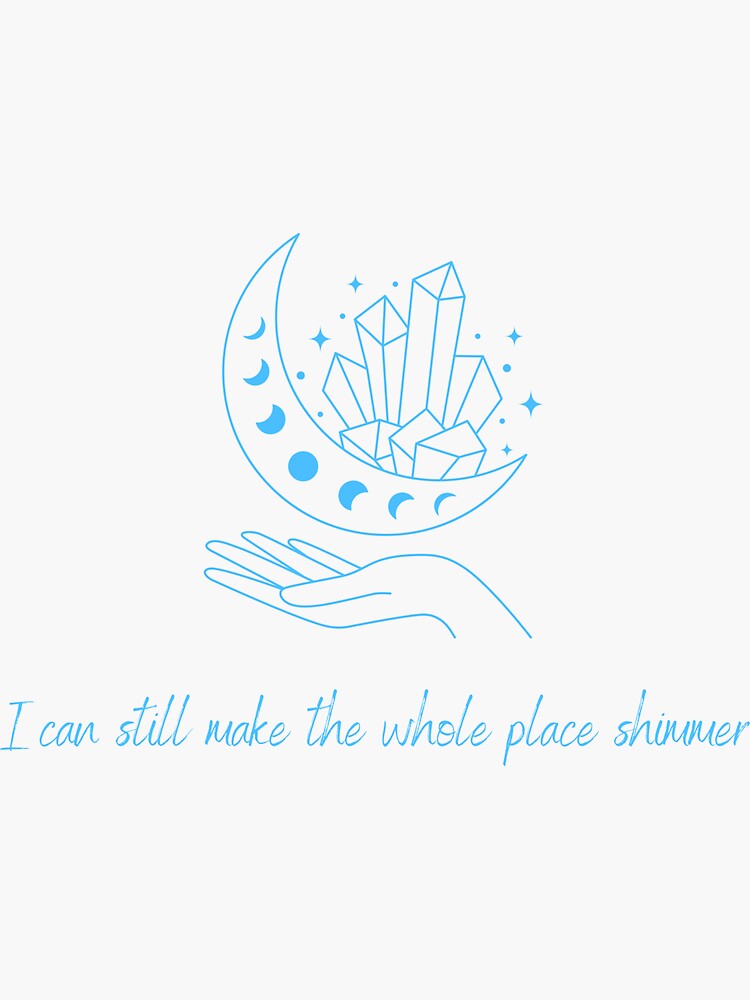 "Taylor Swift "I can still make the whole place shimmer"" Sticker for ...