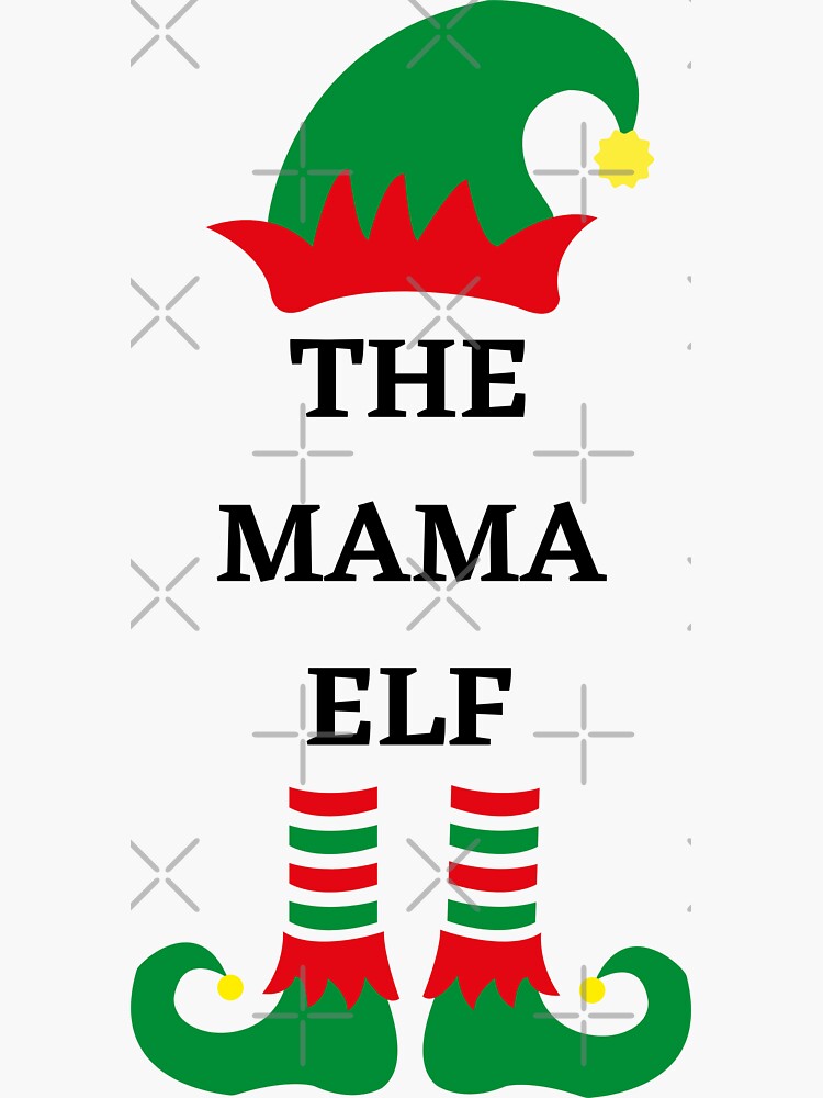 "ELF-MAMA-DESIGN-" Sticker for Sale by khnifssa | Redbubble