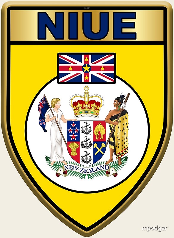 "NIUE Gifts, Masks, Stickers & Products (2)" by mpodger | Redbubble