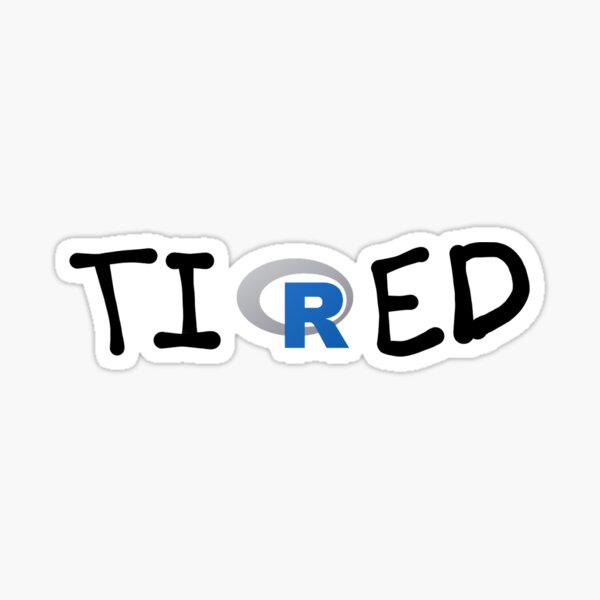 "tiRed" Sticker for Sale by gracekotnik | Redbubble