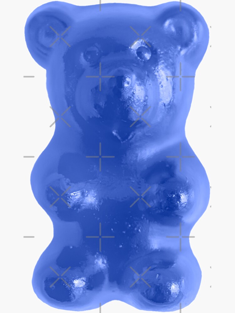 "gummy bear (blue)" Sticker for Sale by mystudiocreate | Redbubble