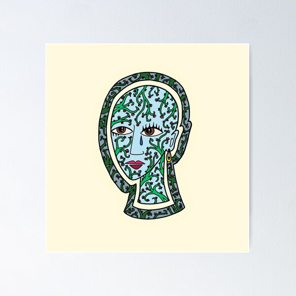 "sad face" Poster for Sale by Naomi Askenazi | Redbubble