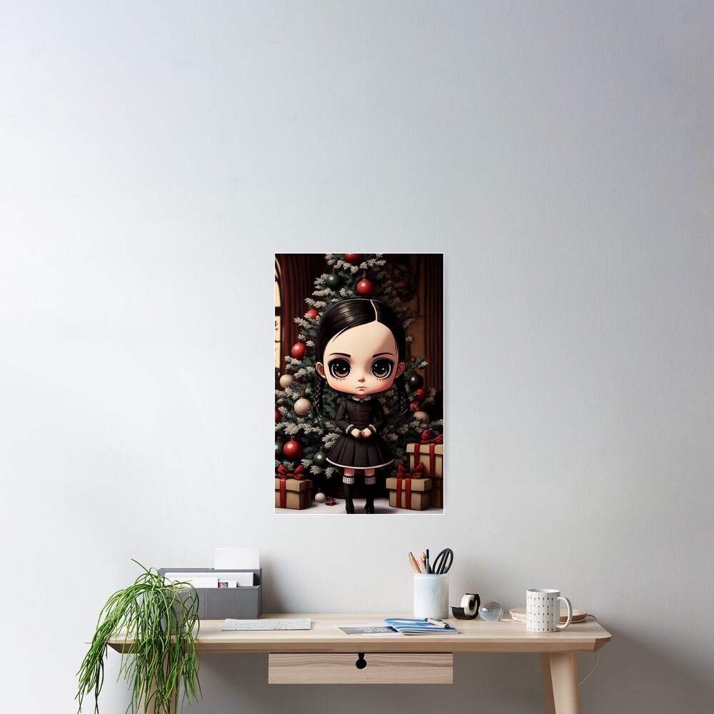 "Wednesday Addams Christmas" Poster for Sale by JigglePeek | Redbubble