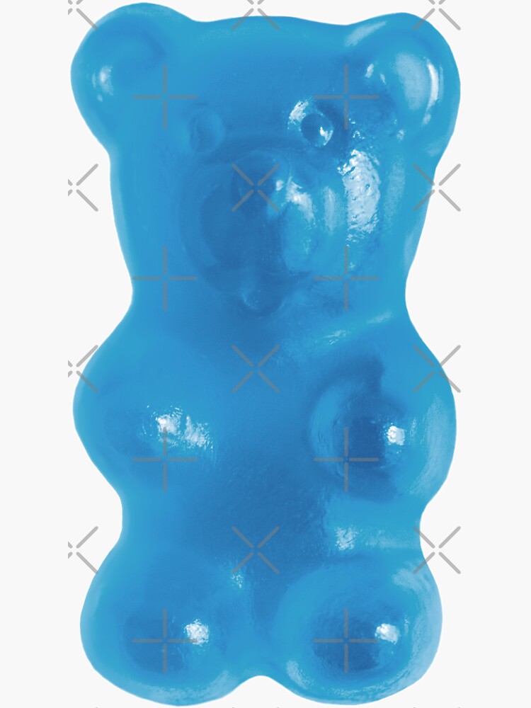 "gummy bear (light blue)" Sticker for Sale by mystudiocreate | Redbubble