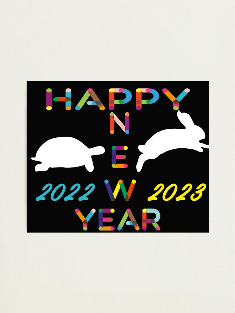 "goodbye 2022 Turtle hello 2023 Rabbit happy new year 2023 new year's ...