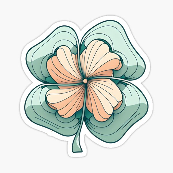 "Pastel Clover" Sticker for Sale by DistortedMonkey | Redbubble