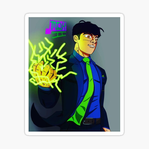 "Fisticuffs main character Zane showing of his lightning " Sticker for ...