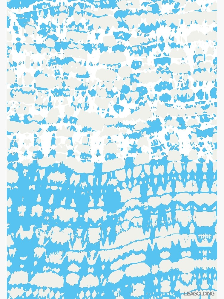 "Textile Pattern in Light Blue - Ocean Tones Collection" Poster for ...