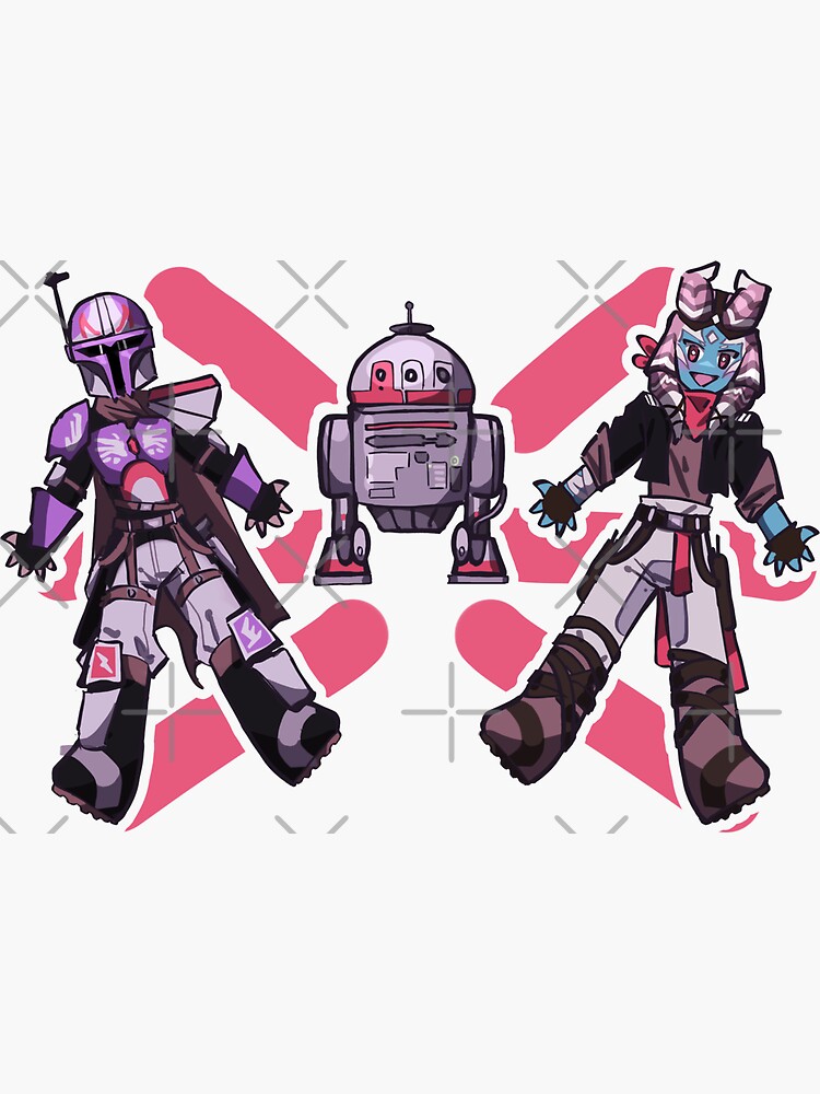 "the silly trio (Vid, Cid & Shosan)" Sticker for Sale by DEVIOUSRODENT ...