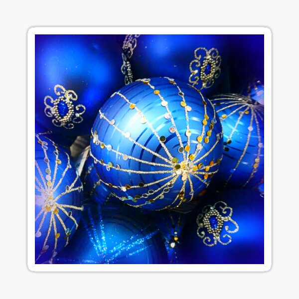 "Blue Christmas" Sticker for Sale by angel1 | Redbubble