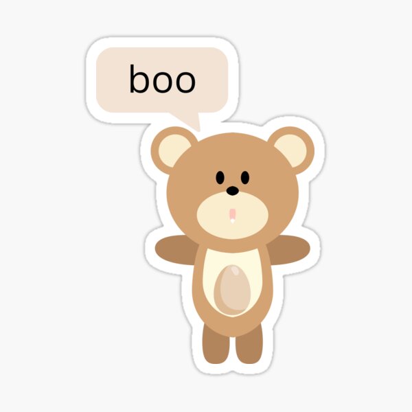 "Boo Bear The Bear Of Disapproval" Sticker for Sale by piordesign ...