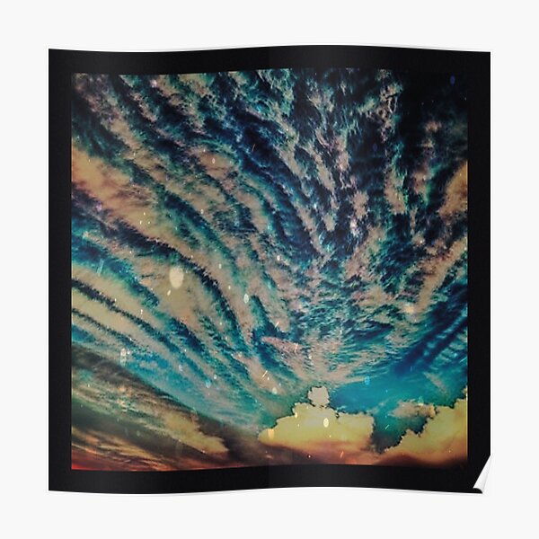 "Trippy Sky" Poster for Sale by Psychedelify | Redbubble