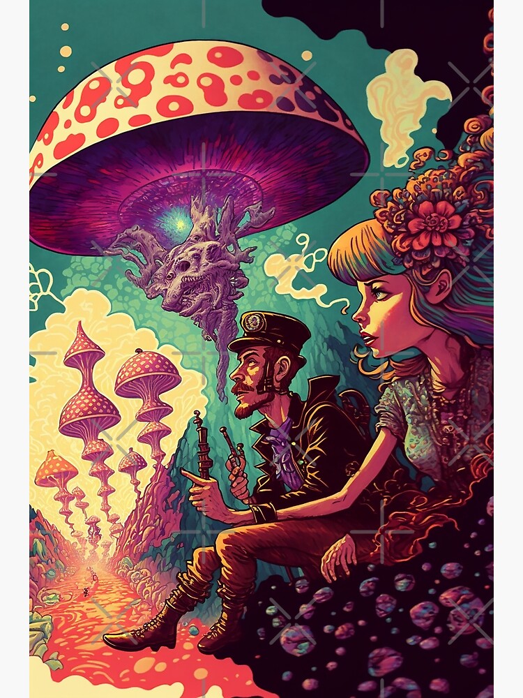 "Steampunk Shrooms Retrowave" Poster for Sale by Soda-Pop-Art-87 ...