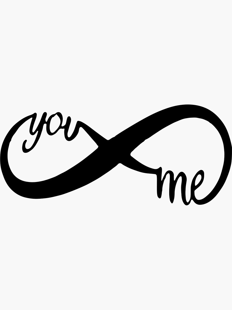"You and Me infinity sign" Sticker for Sale by Magnum-art | Redbubble
