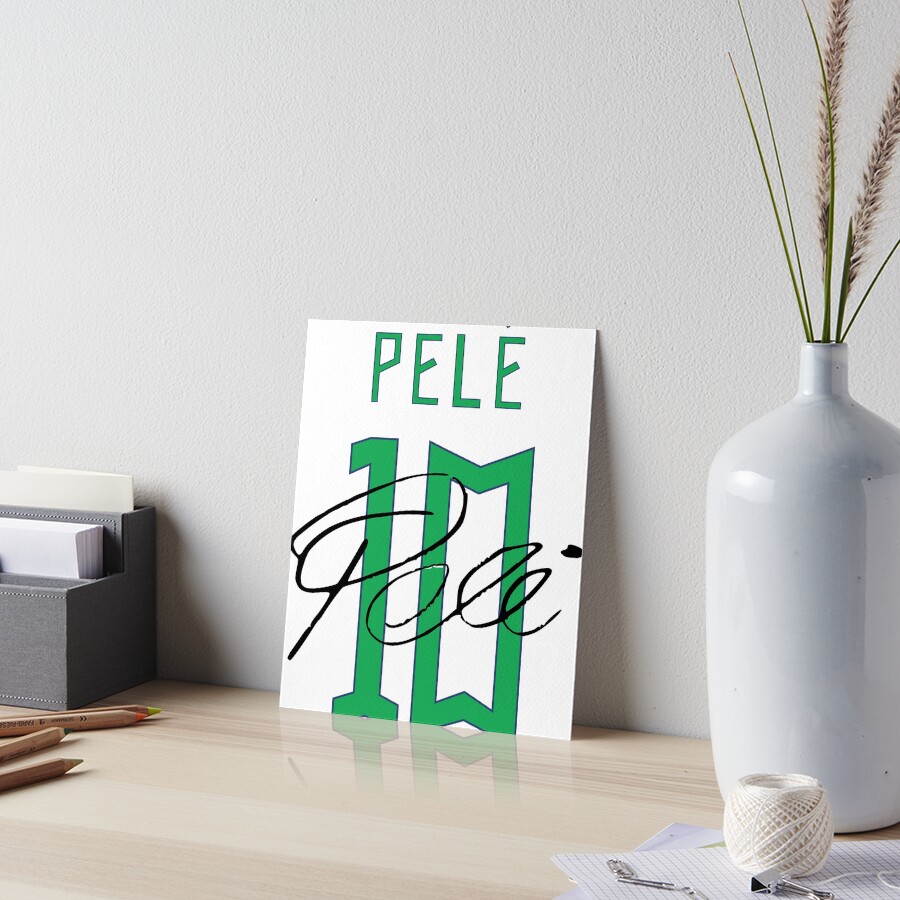 "Pele 10 - Pelé signature - Pele Autograph" Art Board Print for Sale by ...