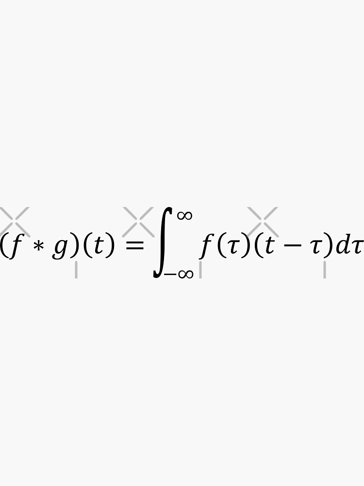 "Convolution Product Of Two Functions" Sticker for Sale by ...