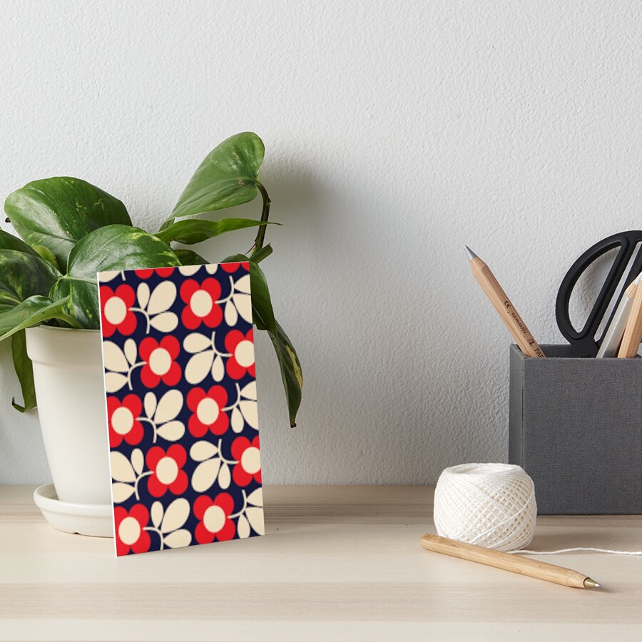 "Orla kiely flower design, green color kiely , orla kiely art" Art ...