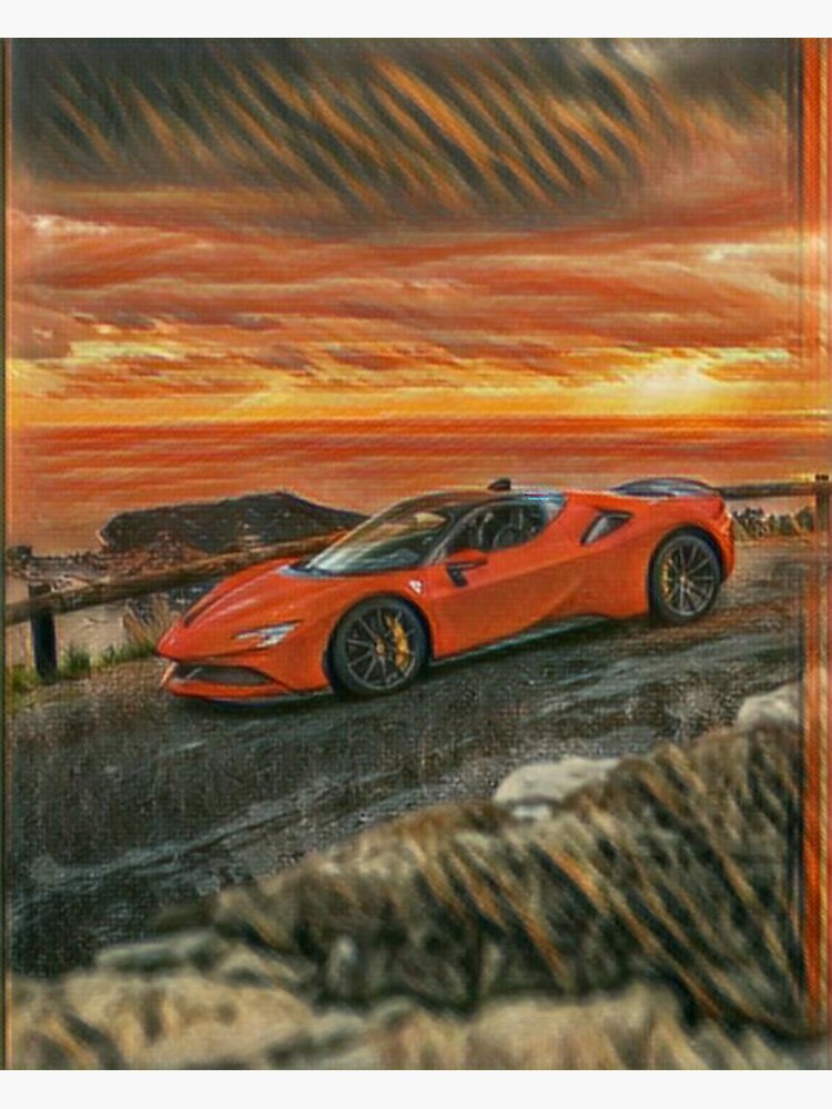 "Ferrari SF90 Stradale" Sticker for Sale by OrangeCars | Redbubble