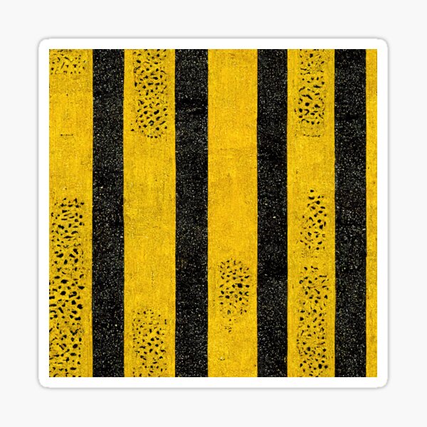 "Caution! Zebra Crossing" Sticker for Sale by Patternifico | Redbubble