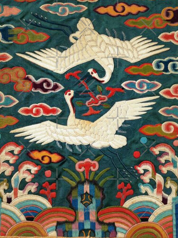 "Two Cranes: An Official Korean Joseon Dynasty Official Ranking Badge ...