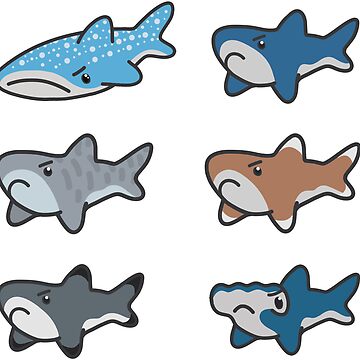 "More Grumpy Sharks" Sticker for Sale by Scuba-Div3r | Redbubble