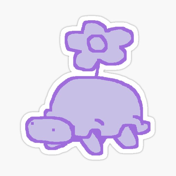"Turtleflower" Sticker for Sale by LeCapp | Redbubble