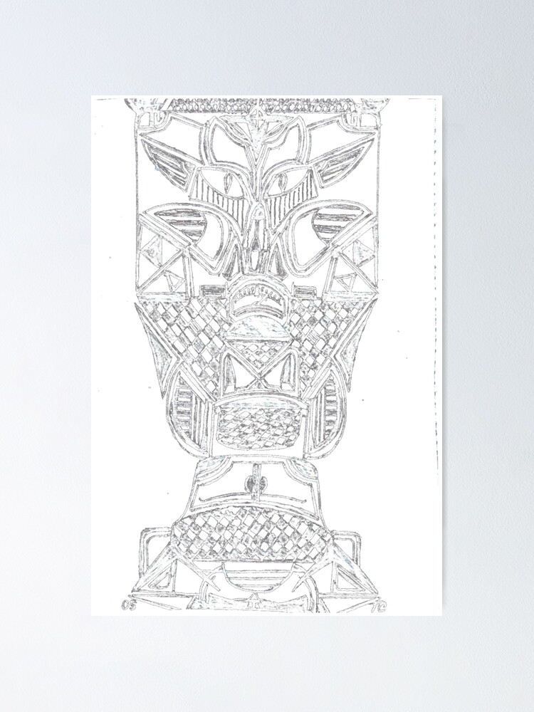 "The Evil Clown Two Frog Totem Pole" Poster for Sale by iammoore777 ...