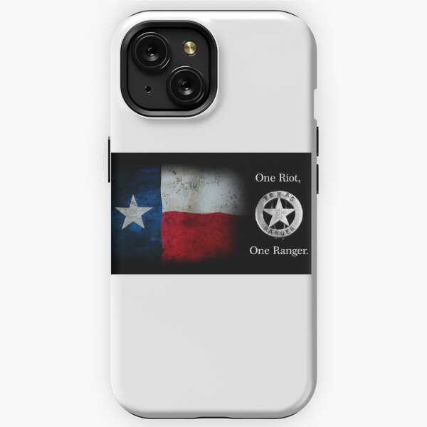 "Texas Ranger Motto: One Riot . . . One Ranger" iPhone Case for Sale by ...