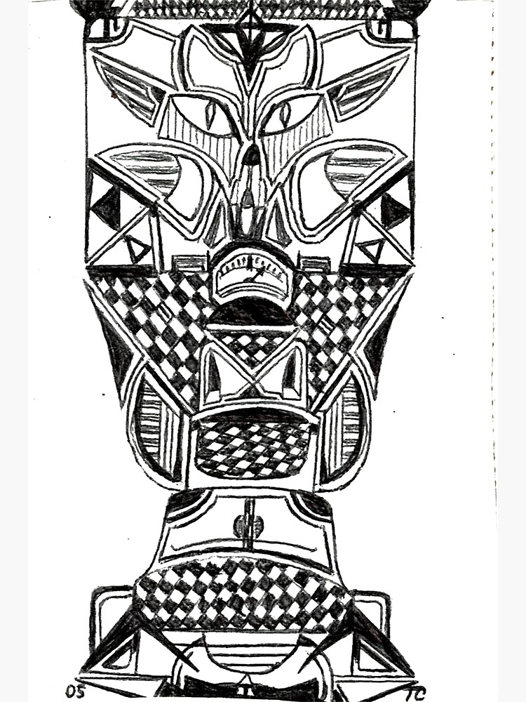 "The Evil Clown Two Frog Totem Pole" Poster for Sale by iammoore777 ...