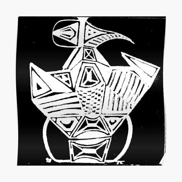 "Toad-like Alien Wearing a Ceremonial Headdress" Poster for Sale by ...