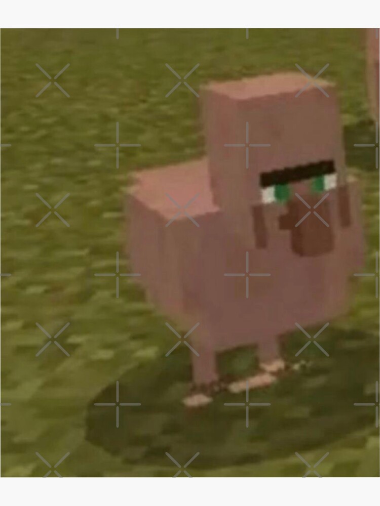 "Disturbing Chicken Villager Sticker " Sticker for Sale by sagecream ...