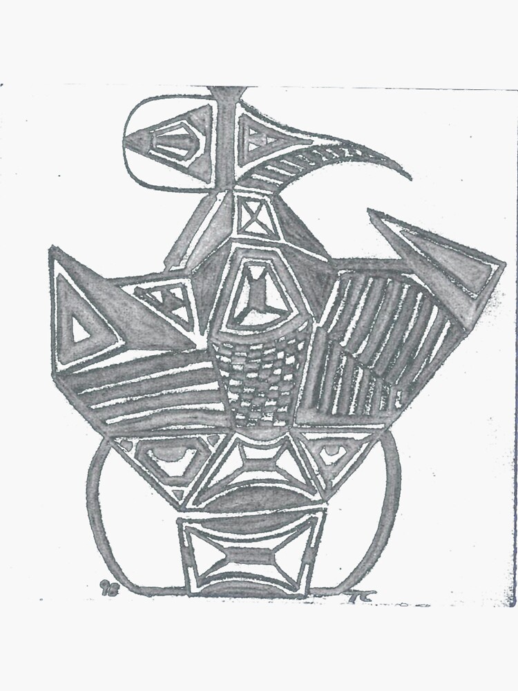 "Toad-like Alien Wearing a Ceremonial Headdress" Sticker for Sale by ...