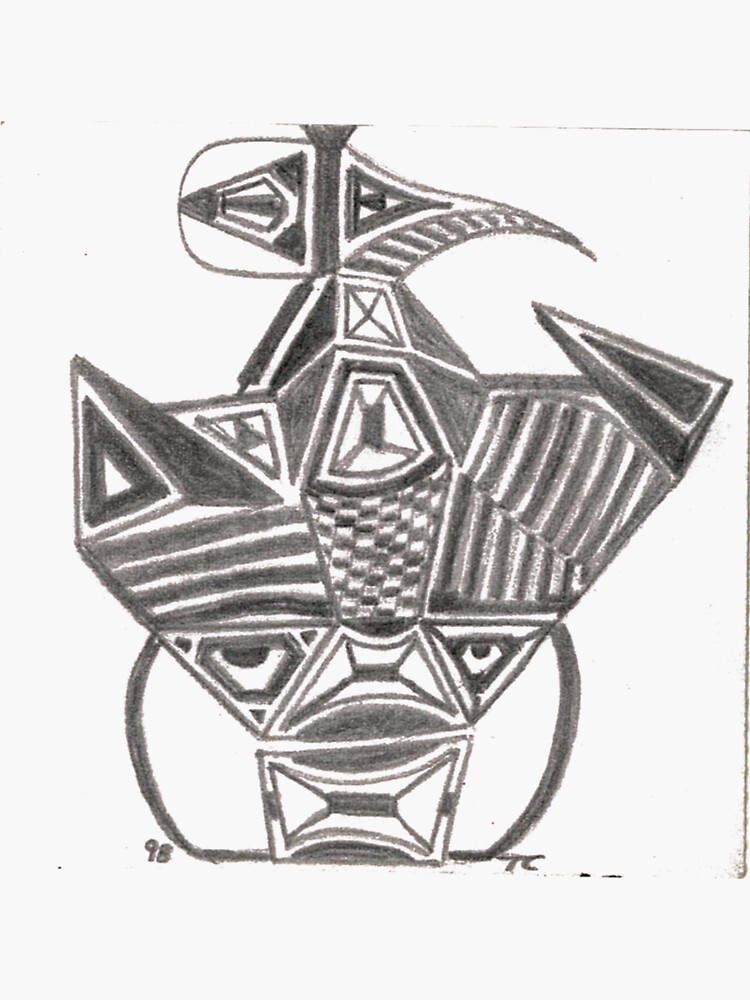 "Toad-like Alien Wearing a Ceremonial Headdress" Sticker for Sale by ...